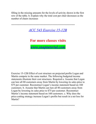 Acc 543Enhance teaching / snaptutorial.com