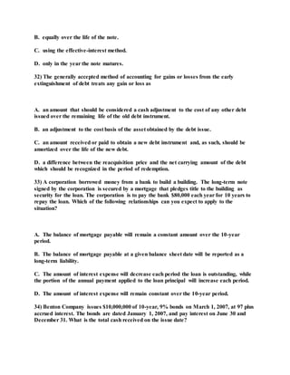 Acc 545 final exam 100% correct answer | DOCX | Stocks and Bonds ...