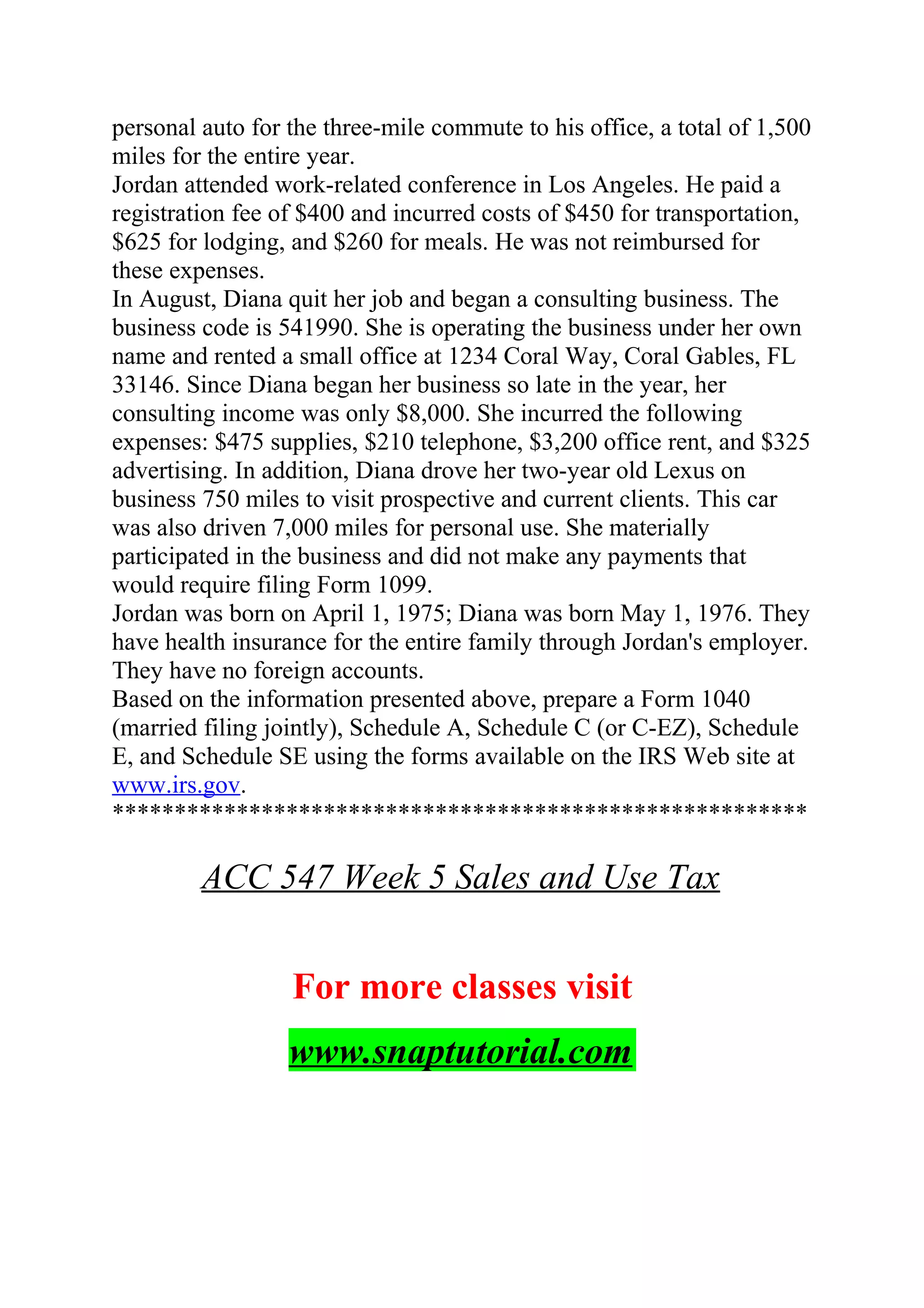 Acc 547 Effective Communication / snaptutorial.com