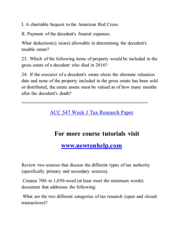 ACC 547 Expect Success/newtonhelp.com