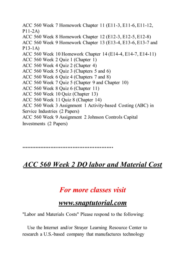 ACC 560 Exceptional Education - snaptutorial.com