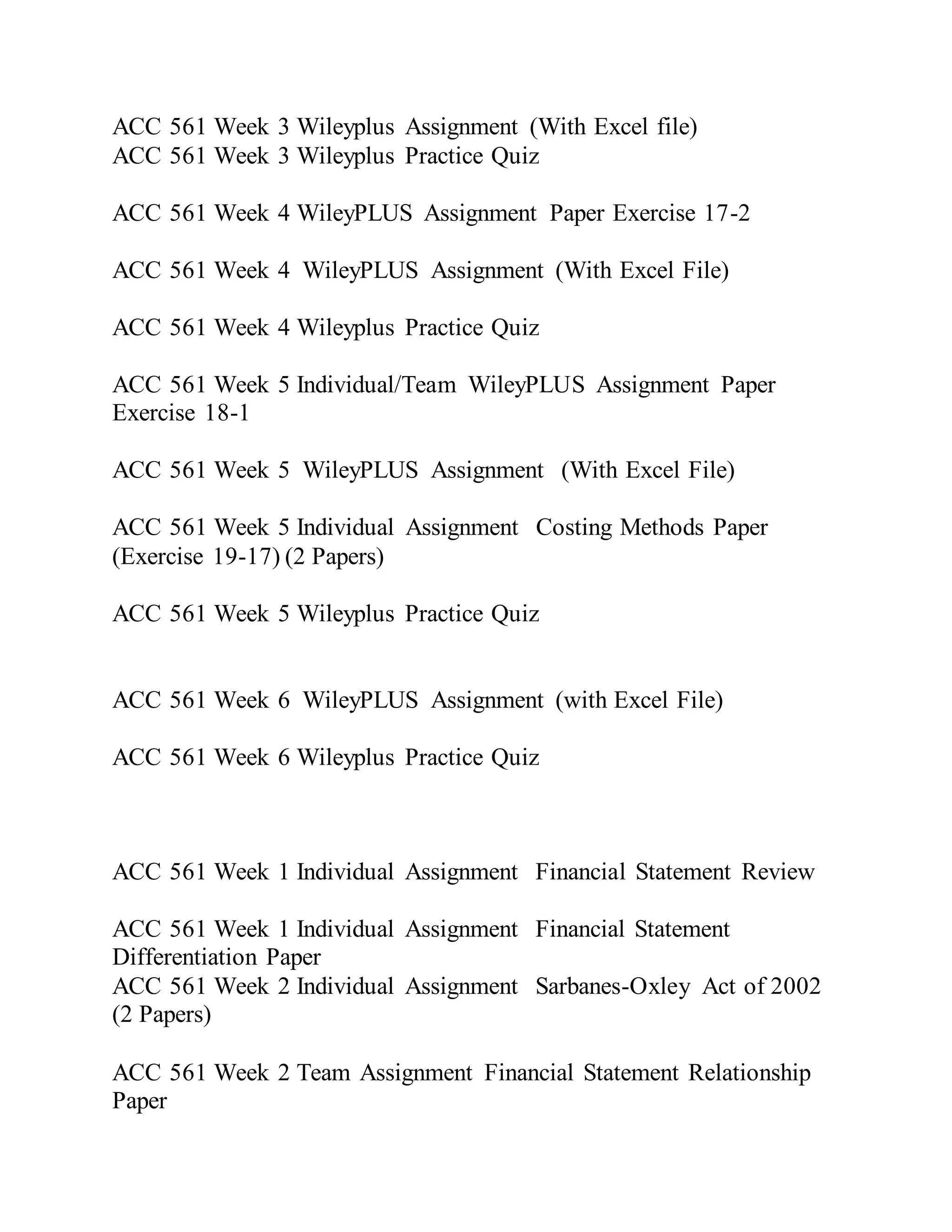 Acc 561 Enhance teaching / snaptutorial.com