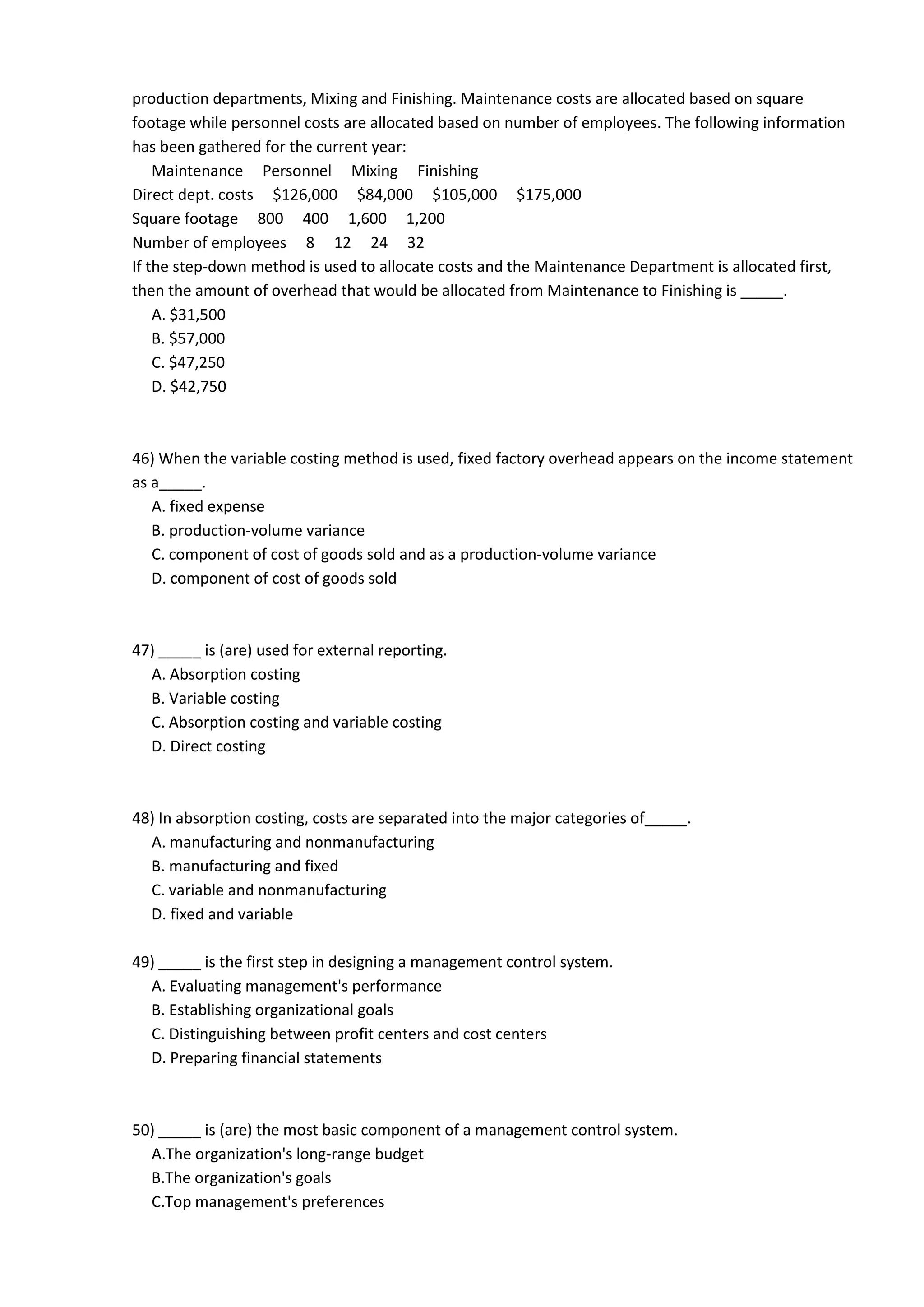 Acc 561 acc/561 final exam 100% correct answers | DOCX