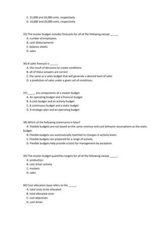 Acc 561 acc/561 final exam 100% correct answers | DOCX