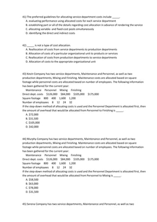 Acc 561 acc/561 final exam 100% correct answers | DOCX