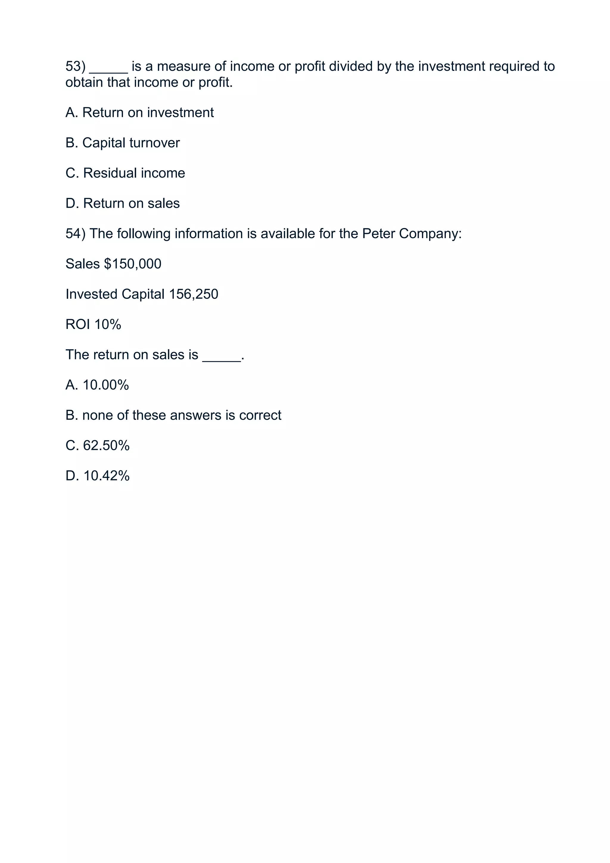 Acc 561 final exam | DOCX