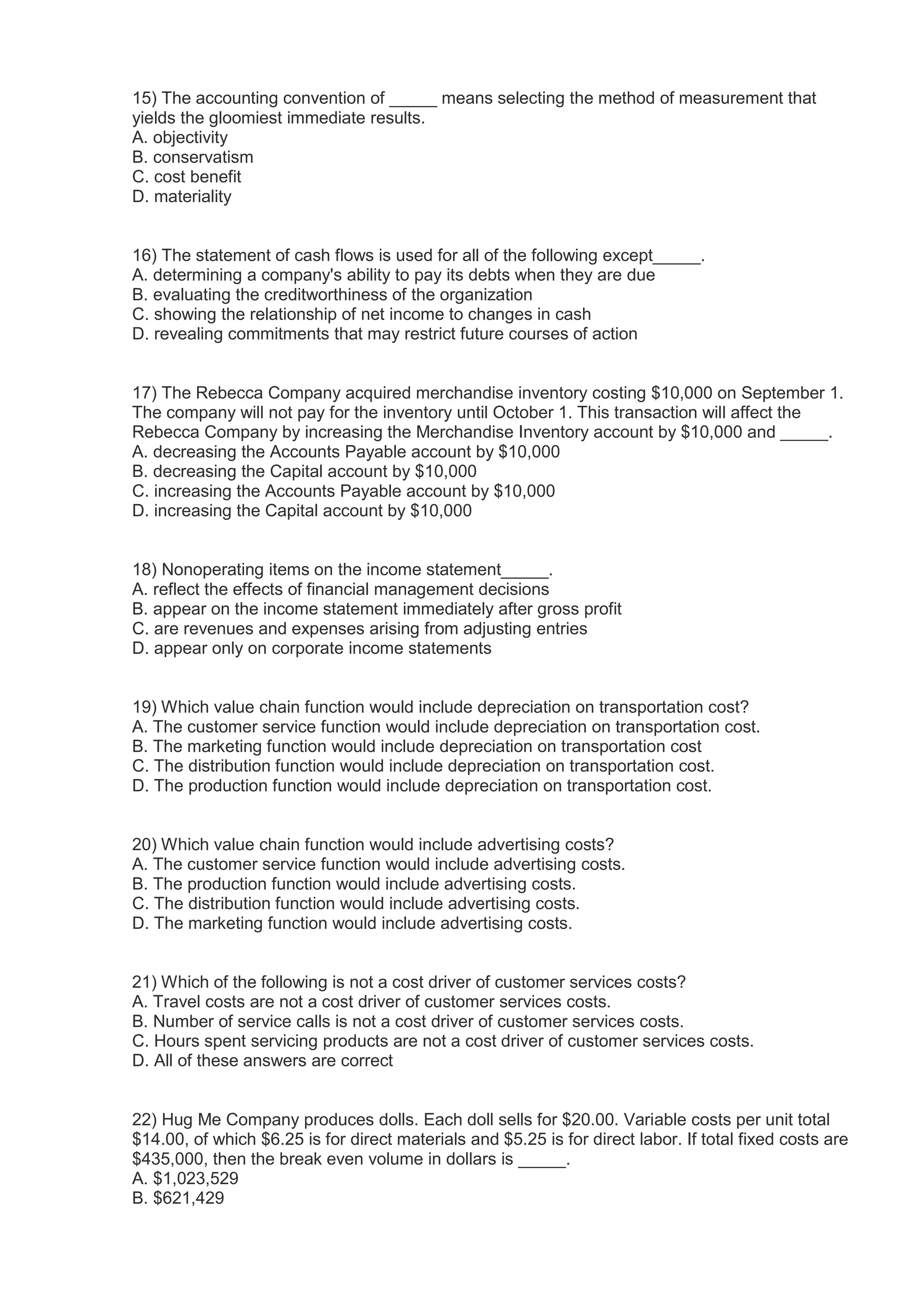 Acc 561 final exam | DOCX