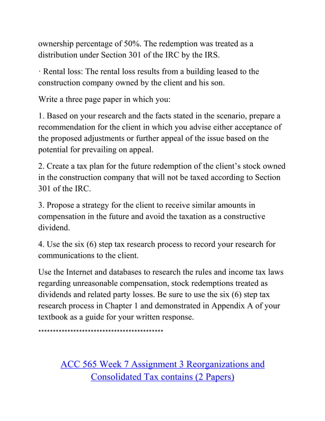 ACC 565 Effective Communication - tutorialrank.com