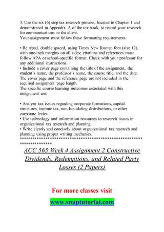 ACC 565 Education Organization / snaptutorial.com