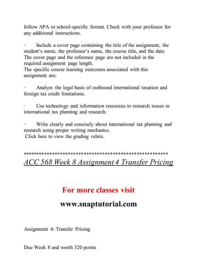 ACC 568 Exceptional Education / snaptutorial.com | PDF