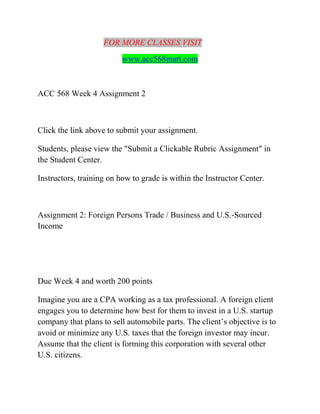 ACC 568 MART Redefined Education--acc568mart.com