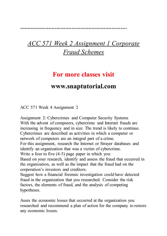 Acc 571 Education Organization -- snaptutorial.com