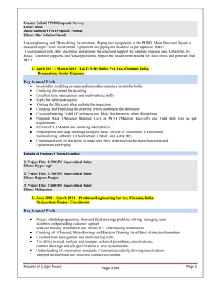 Structural Designer-Vijayanand | PDF
