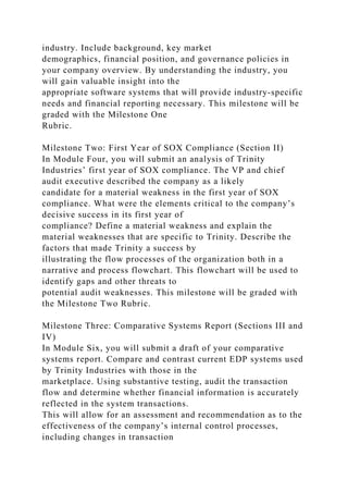 ACC 675 Milestone Two Guidelines and Rubric As an audit.docx