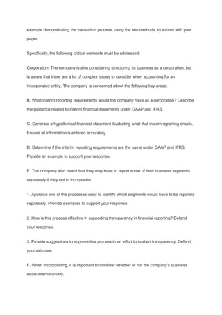 ACC 690 Milestone Two | PDF