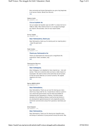 iseek2.un.org - staff-voices-struggle-gir | PDF | Family and Relationships