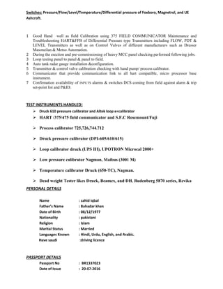 cv for ins s tech ptc(1) | DOC