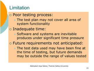 Acca17(quality assurance&testing) | PDF
