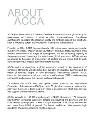 ACCA (Association of Chartered Certified Accountants) | PDF