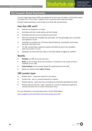ACCA Approved Practice Revision Kit | PDF