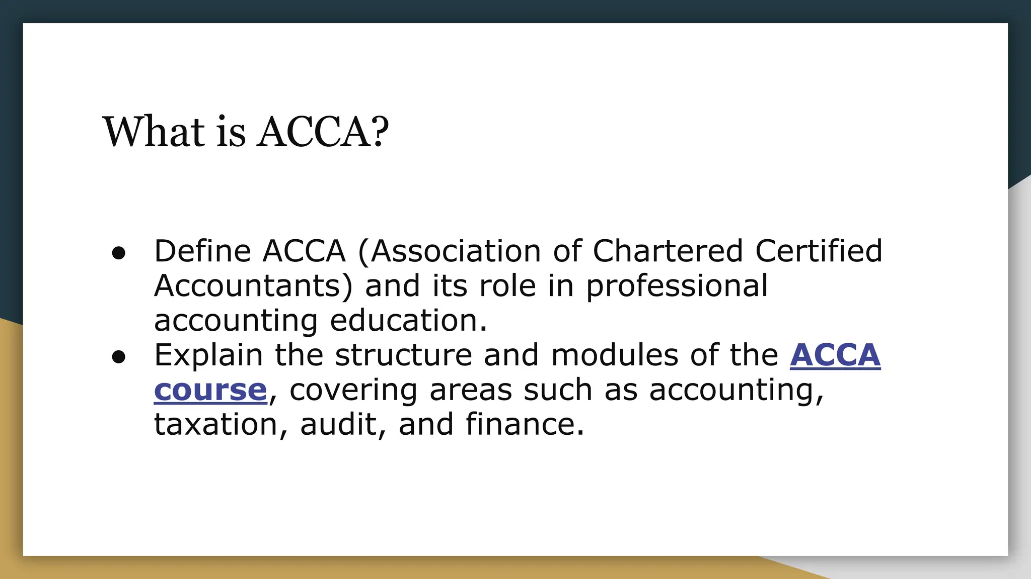 Understanding ACCA Course Fees in India. | PDF