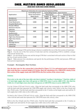 Acca duct slide rule users manual | PDF