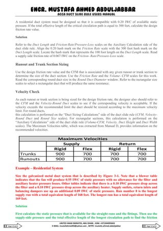 Acca duct slide rule users manual | PDF