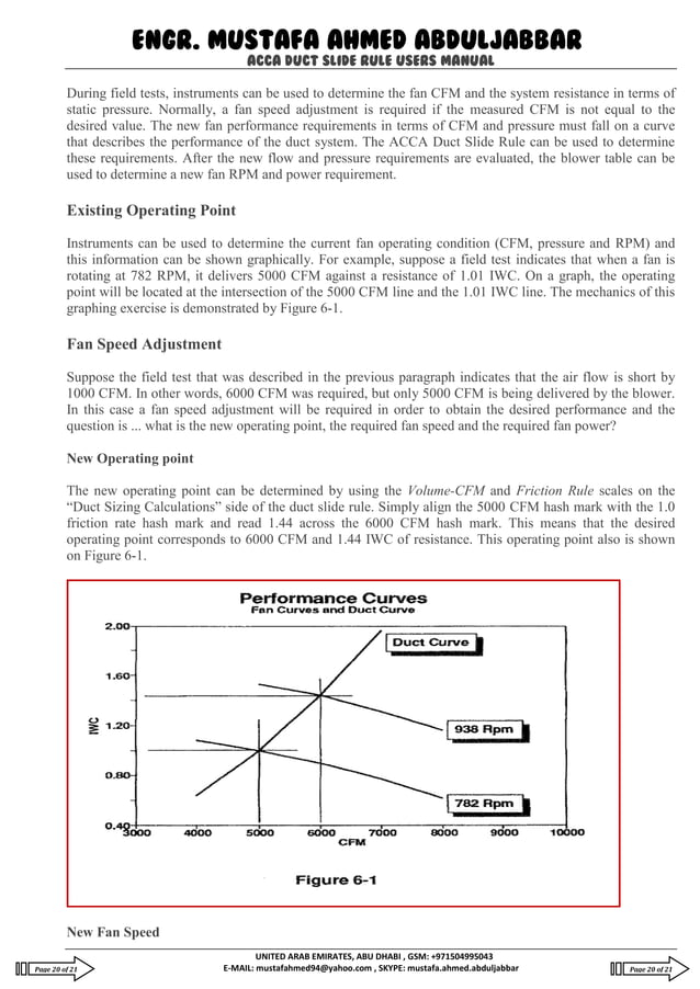 Acca duct slide rule users manual | PDF