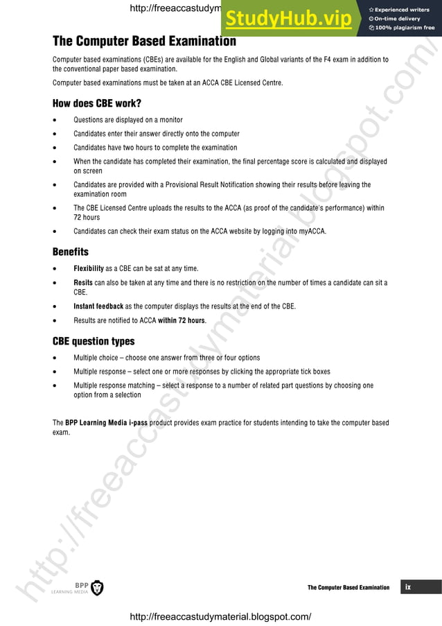 Acca F4 | PDF | Educational Assessment | Education