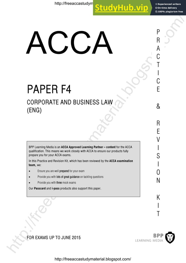 Acca F4 | PDF | Educational Assessment | Education