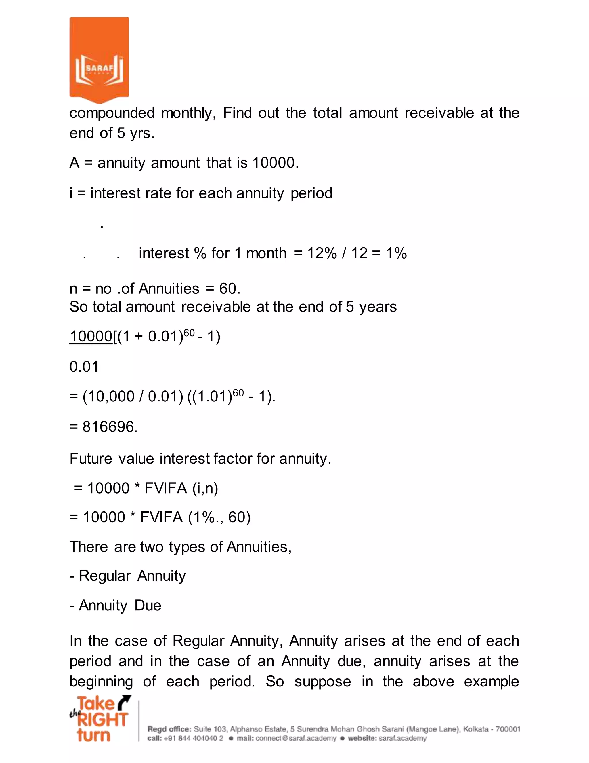 ACCA F9 Investment appraisal-Discounted Cash Flow Techniques | DOCX