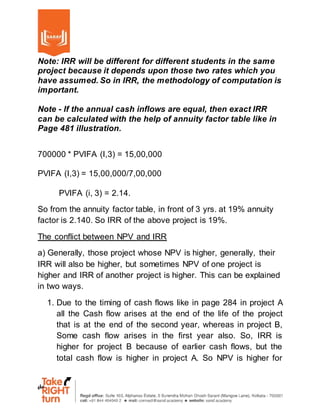 ACCA F9 Investment appraisal-Discounted Cash Flow Techniques | PDF
