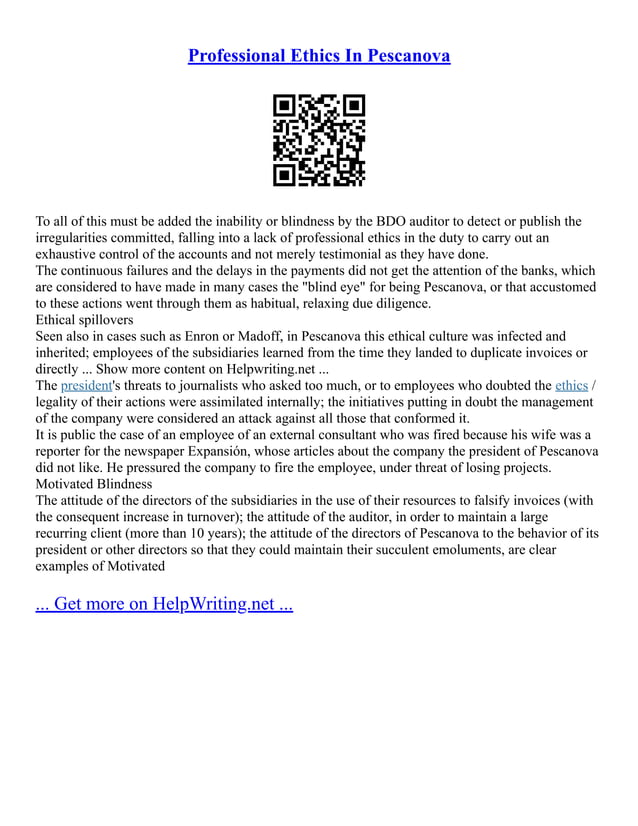 Acca Professional Ethics Module | PDF | Physical Therapy | Wellness