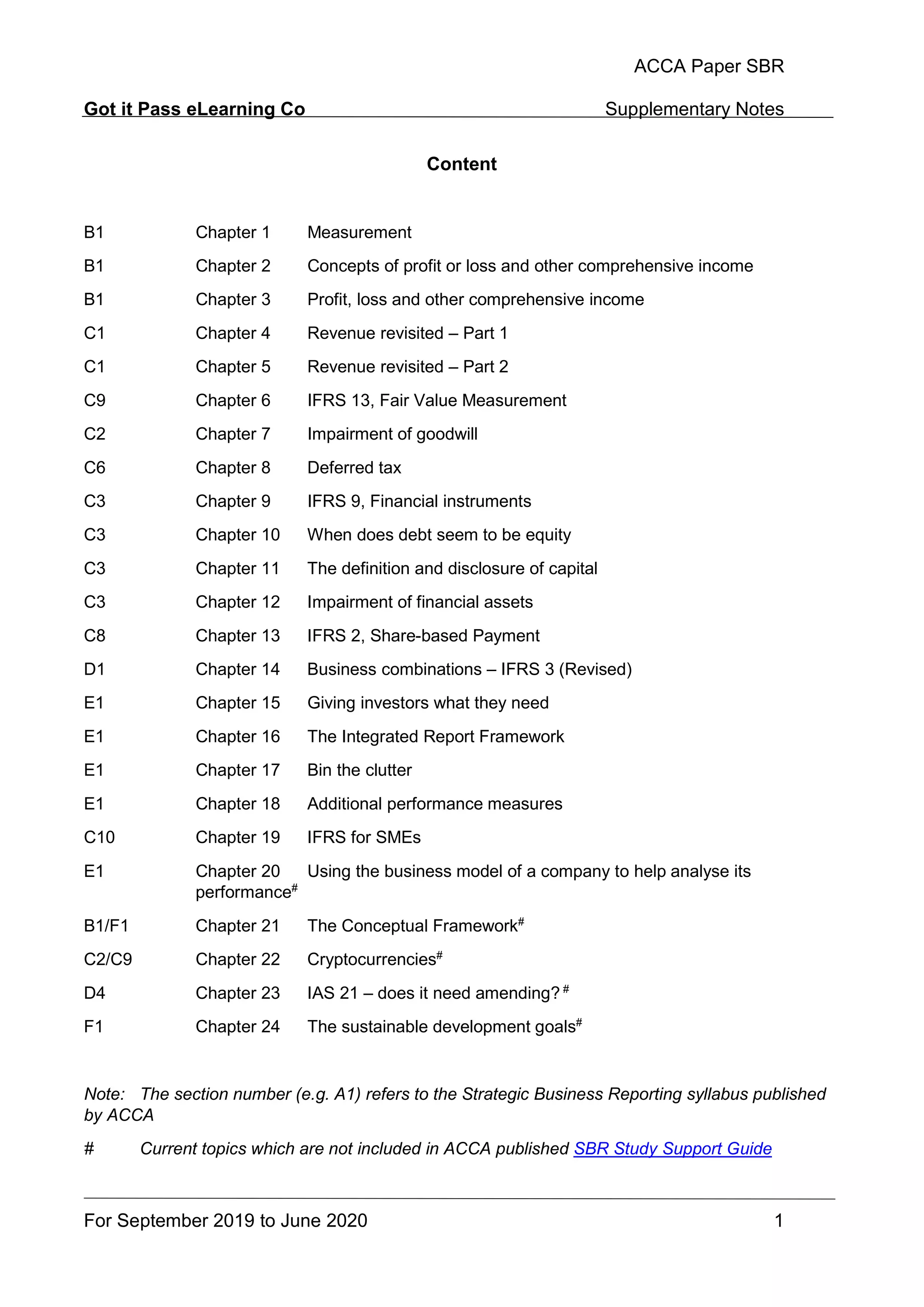 Acca sbr technical artical (got it pass) | PDF