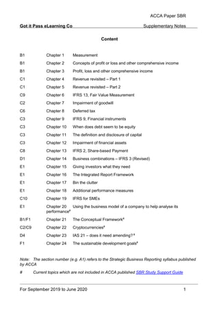 Acca sbr technical artical (got it pass) | PDF