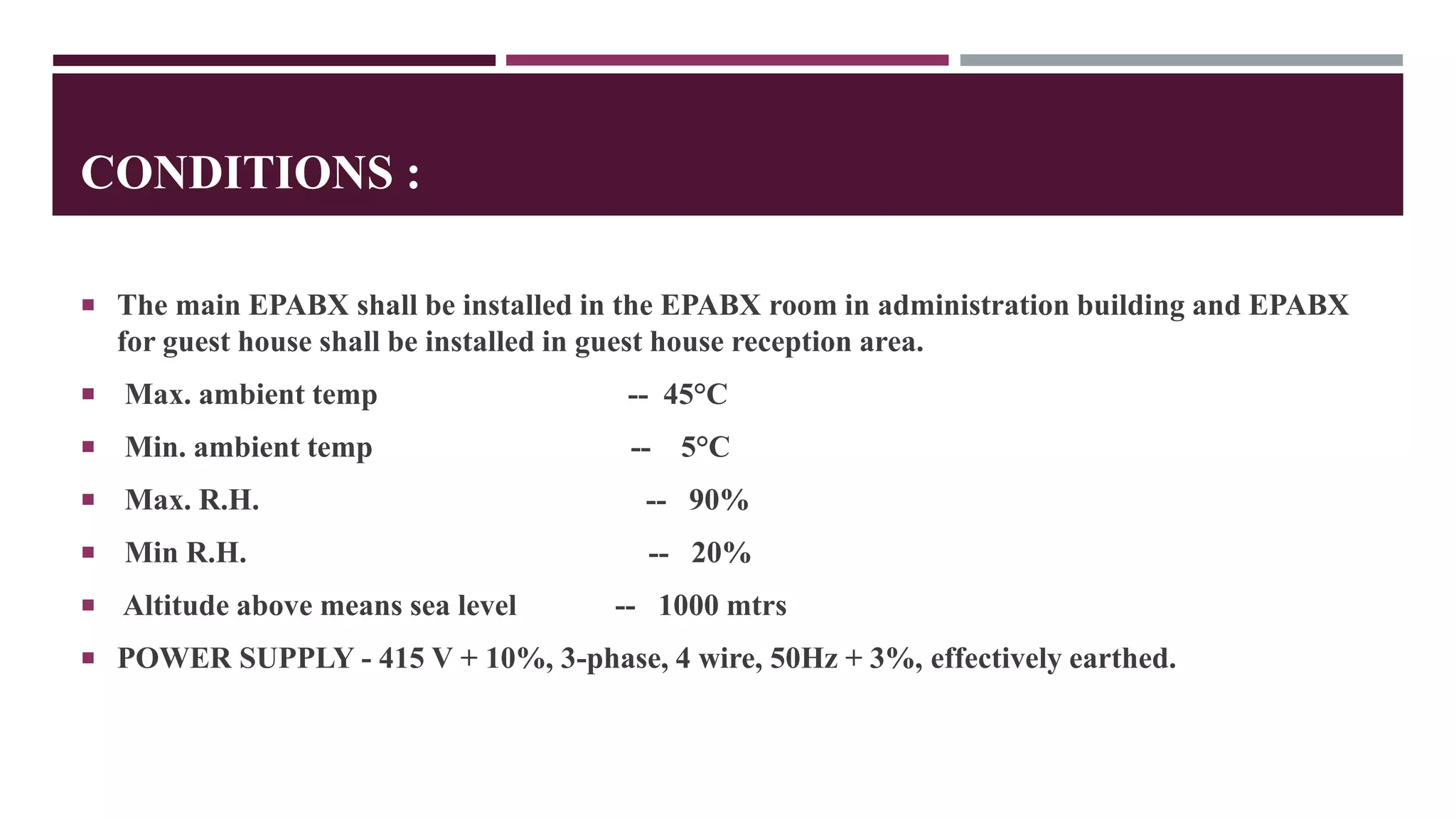 EPABX SYSTEM | PPTX