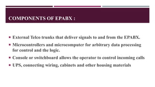 EPABX SYSTEM | PPTX