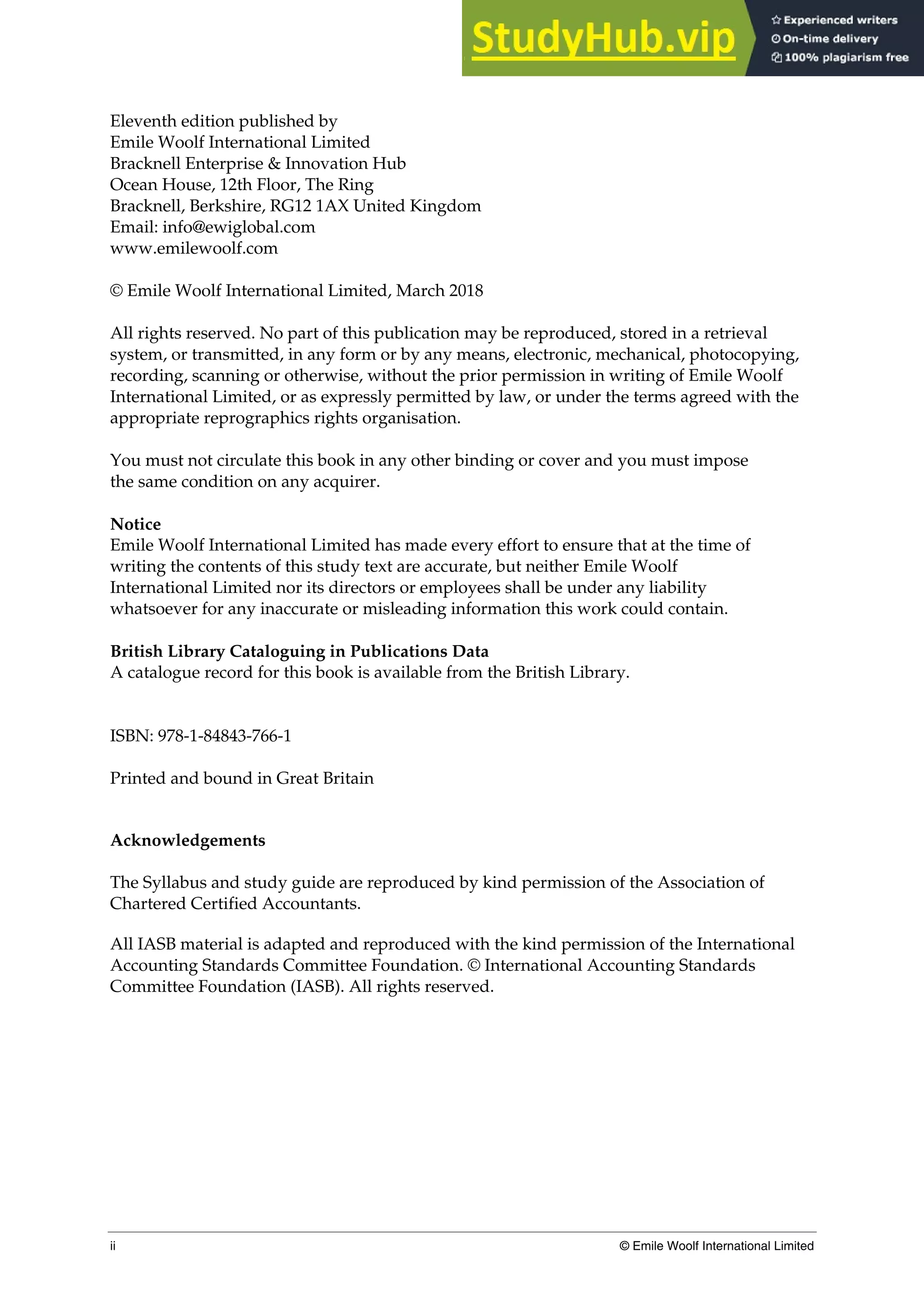Acca Strategic Business Reporting Study Text Pdf