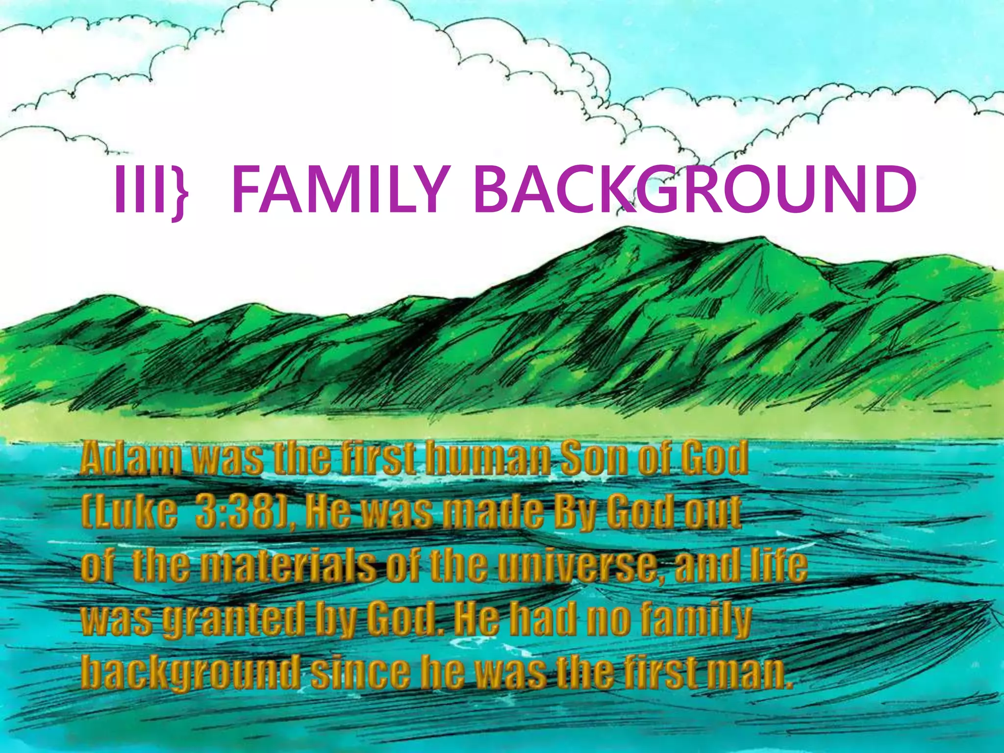 SERMON SERIES CHARACTERS OF THE BIBLE LESSON 1 ADAM | PPTX