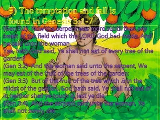 SERMON SERIES CHARACTERS OF THE BIBLE LESSON 1 ADAM | PPTX