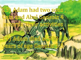 SERMON SERIES CHARACTERS OF THE BIBLE LESSON 1 ADAM | PPTX