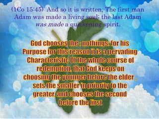 SERMON SERIES CHARACTERS OF THE BIBLE LESSON 1 ADAM | PPTX