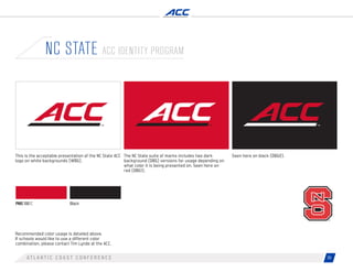 ACC (Atlantic Coast Conference) Brand Standards Manual | PDF