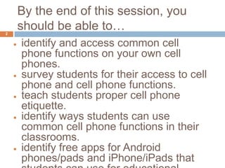 Cell phones presentation | PPT