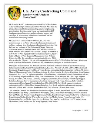 Biography: Col. Martin Zybura, ACC Chief of Staff | PDF