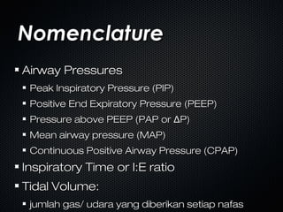 Respiratory Failure and Mechanical Ventilation Management, dr Dafsah | PPT