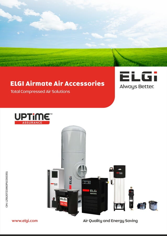 ELGI Airmate Air Accessories Total Compressed Air Solutions | PDF