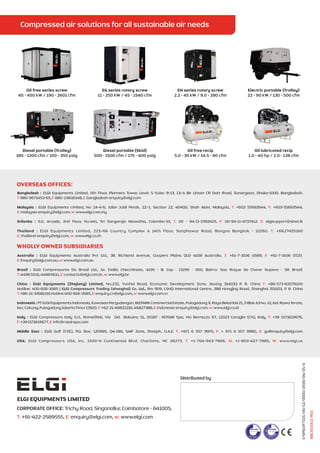 ELGI Airmate Air Accessories Total Compressed Air Solutions | PDF