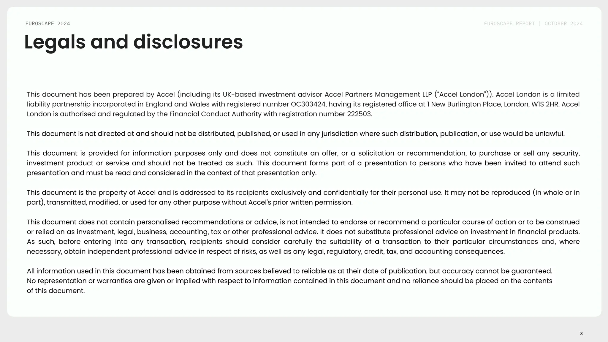 Accel 2024 Euroscape: AI Eating Software | PDF