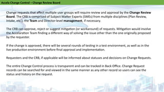 Accela-Change Control Process Training Presentation | PPT